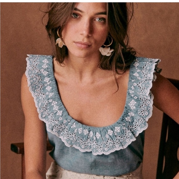 Sezane | Tops | Sezane Rosa Blouse 38 | Poshmark